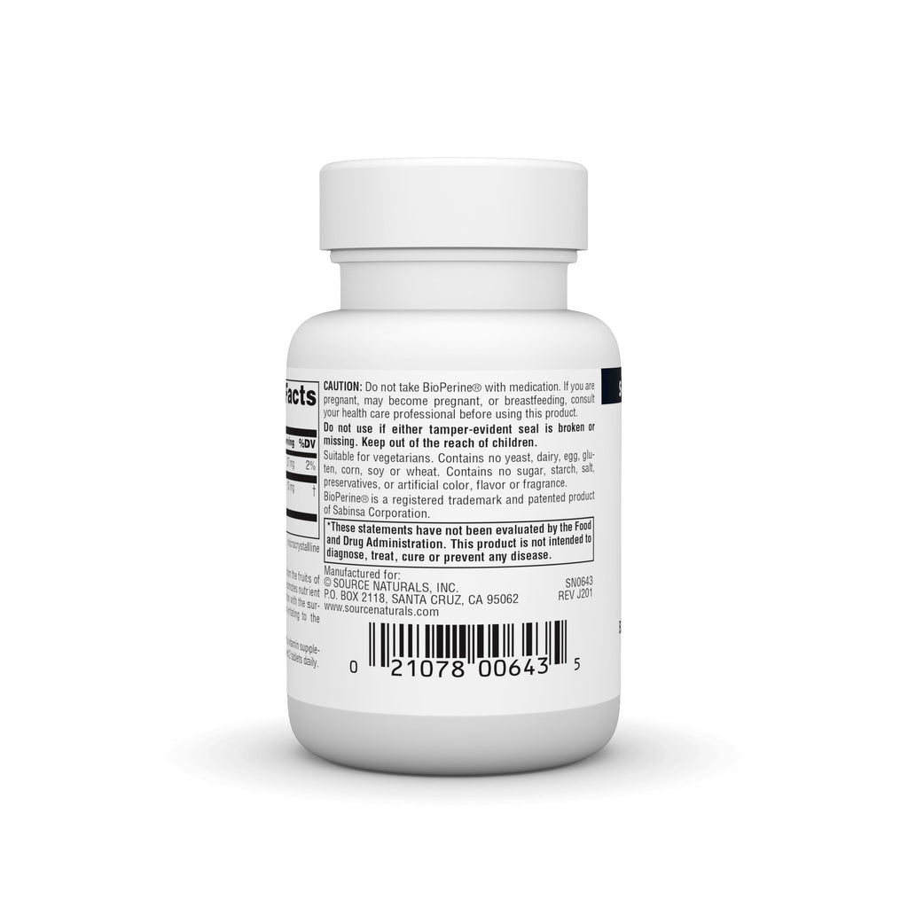 natural black pepper extract capsules