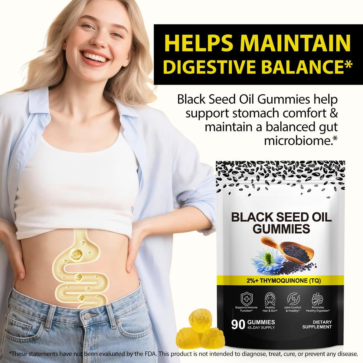 Natural black seed oil gummies