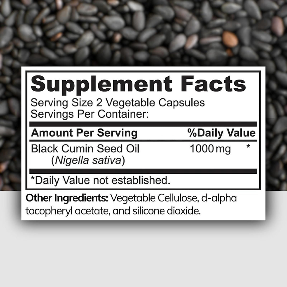 natural black seed oil supplement