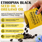 Natural black seed oil supplement