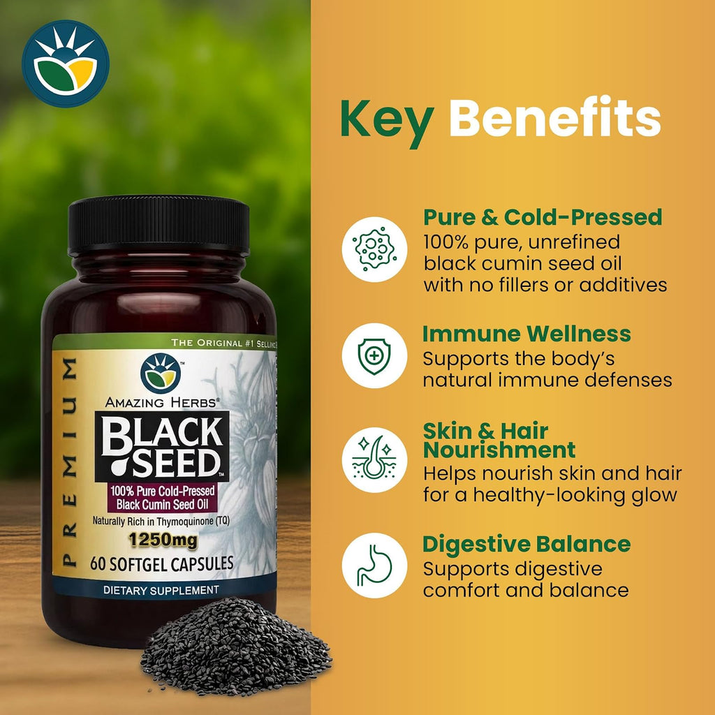 natural black seed oil supplement