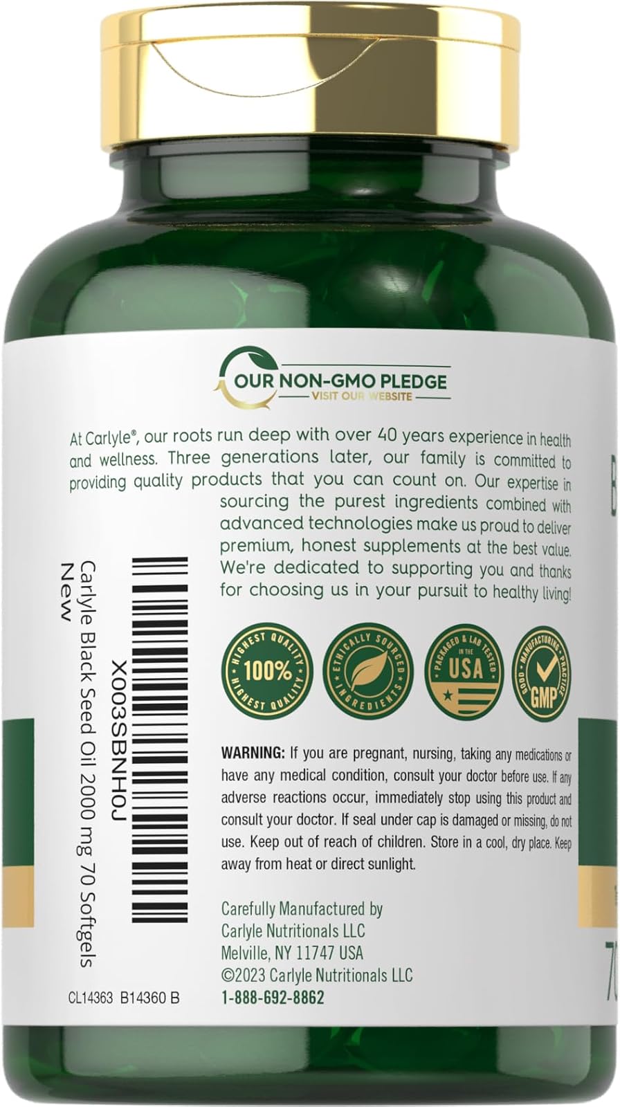 natural black seed oil supplement