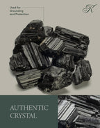 Natural black tourmaline energy stone