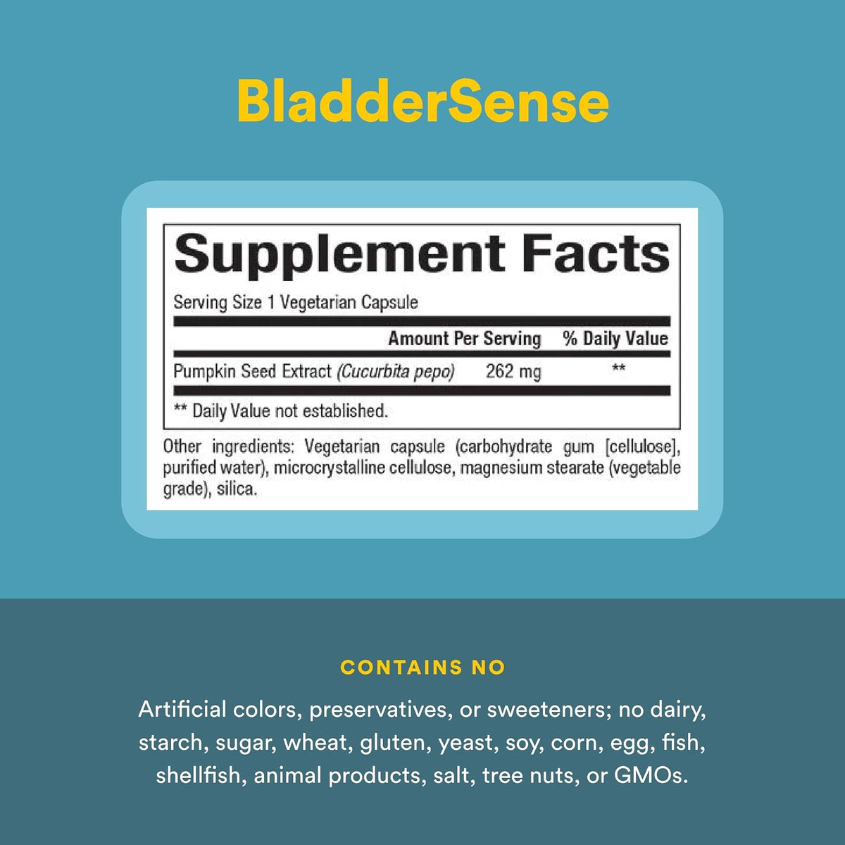 Natural bladder support supplement