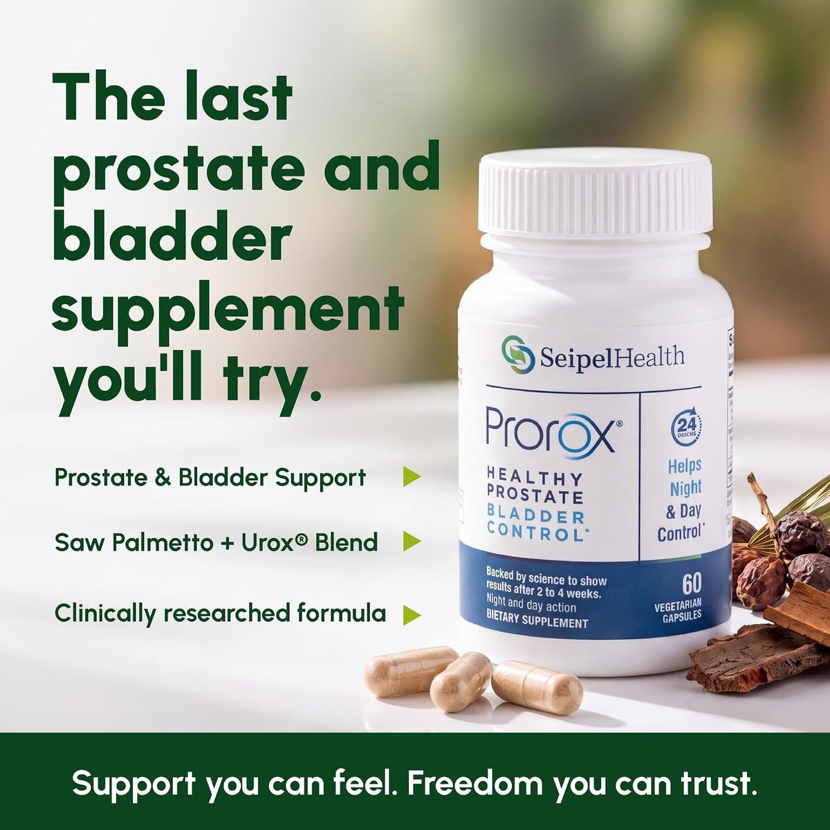 natural bladder support with Saw Palmetto