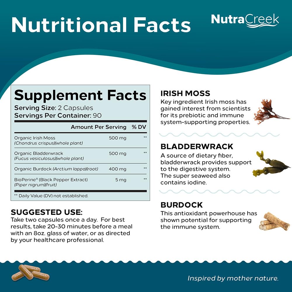 natural bladderwrack and burdock root