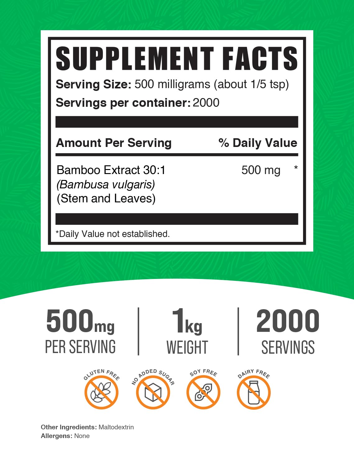 Natural blended vitamin and mineral source