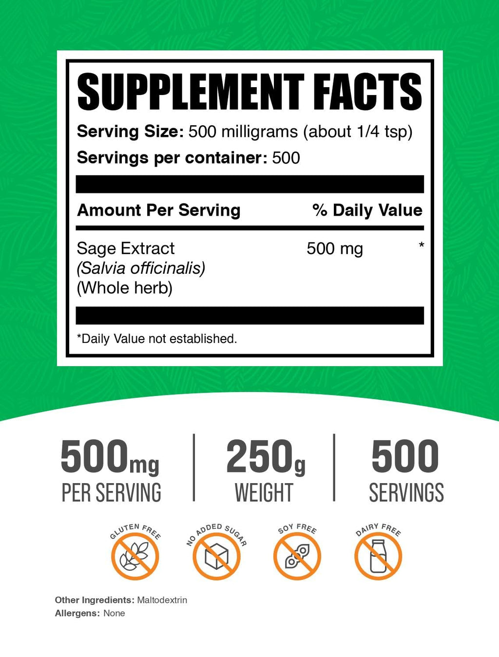 Natural blended vitamin and mineral source