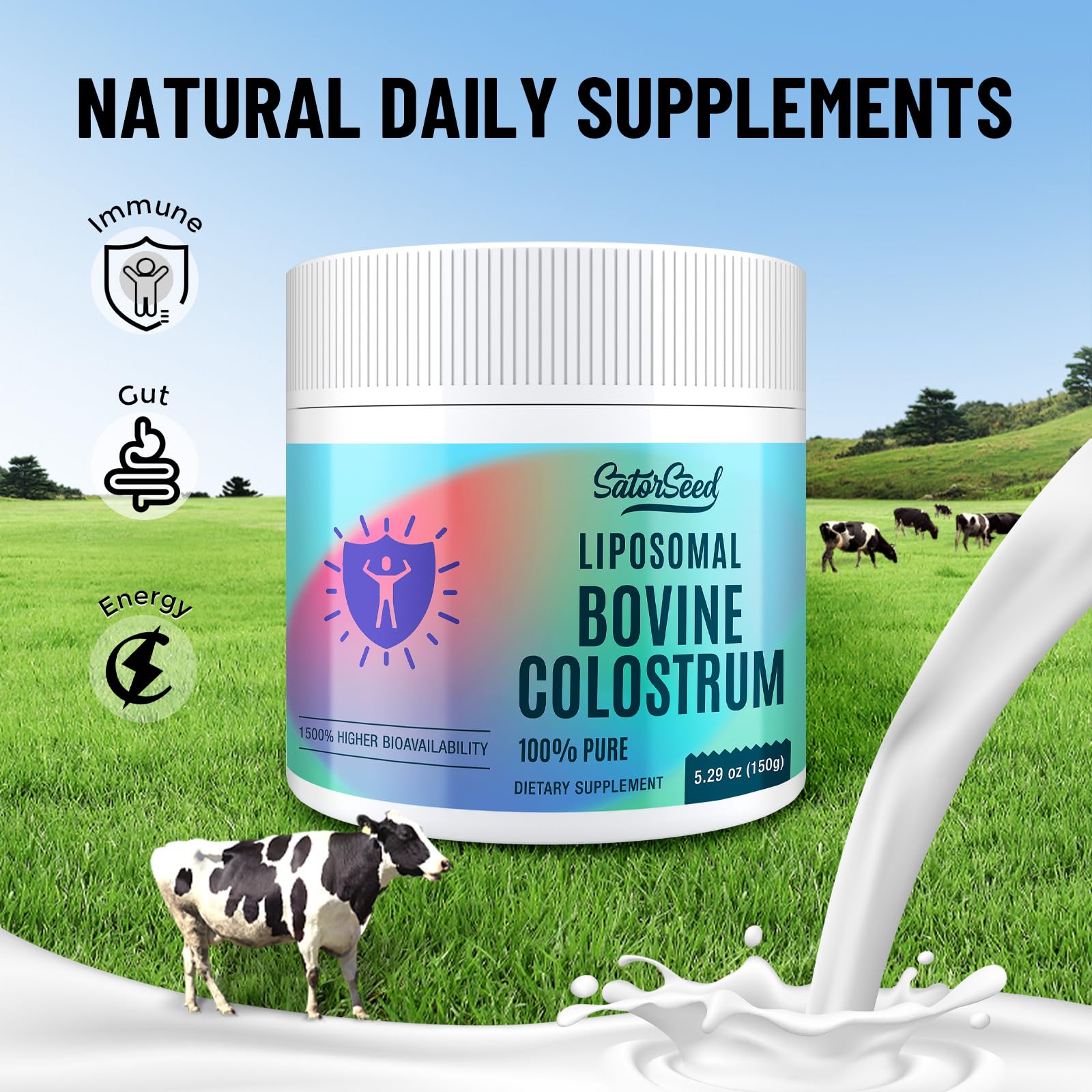 Natural blended vitamin and mineral supplement