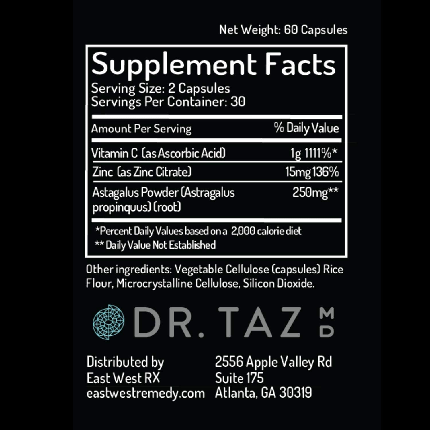 Natural blended vitamin formula