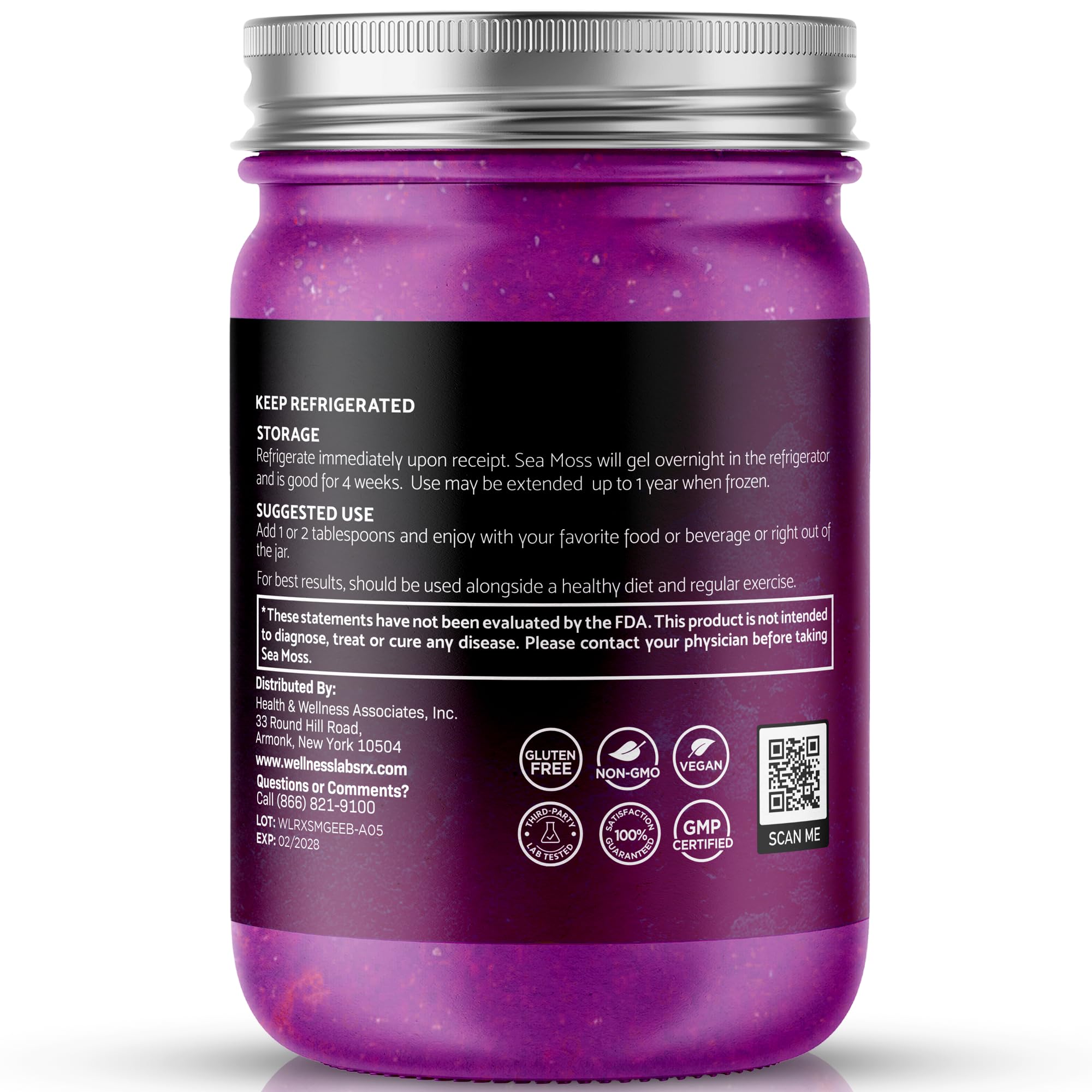 Natural blended vitamin gel formula