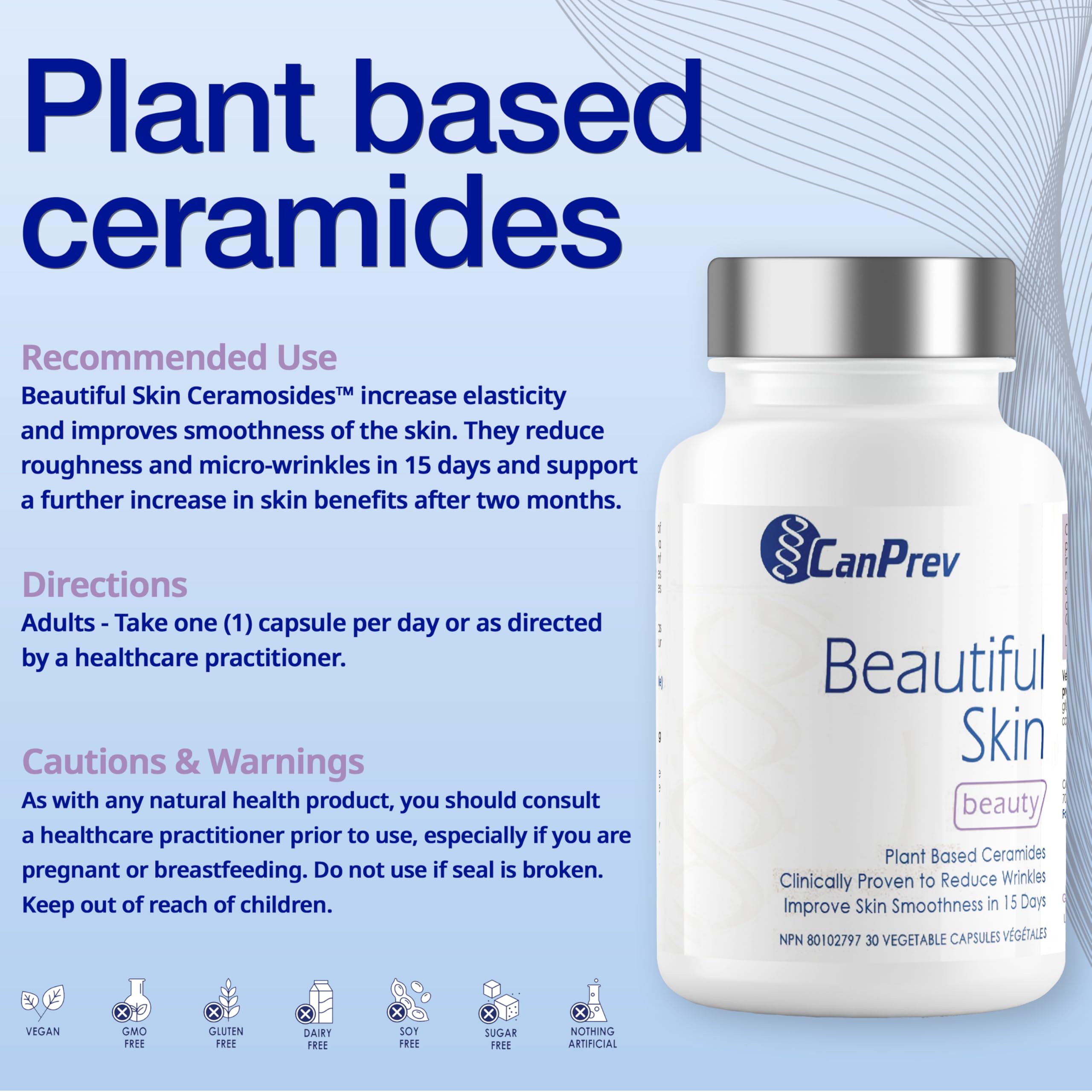 Natural blended vitamin & mineral supplements for beauty
