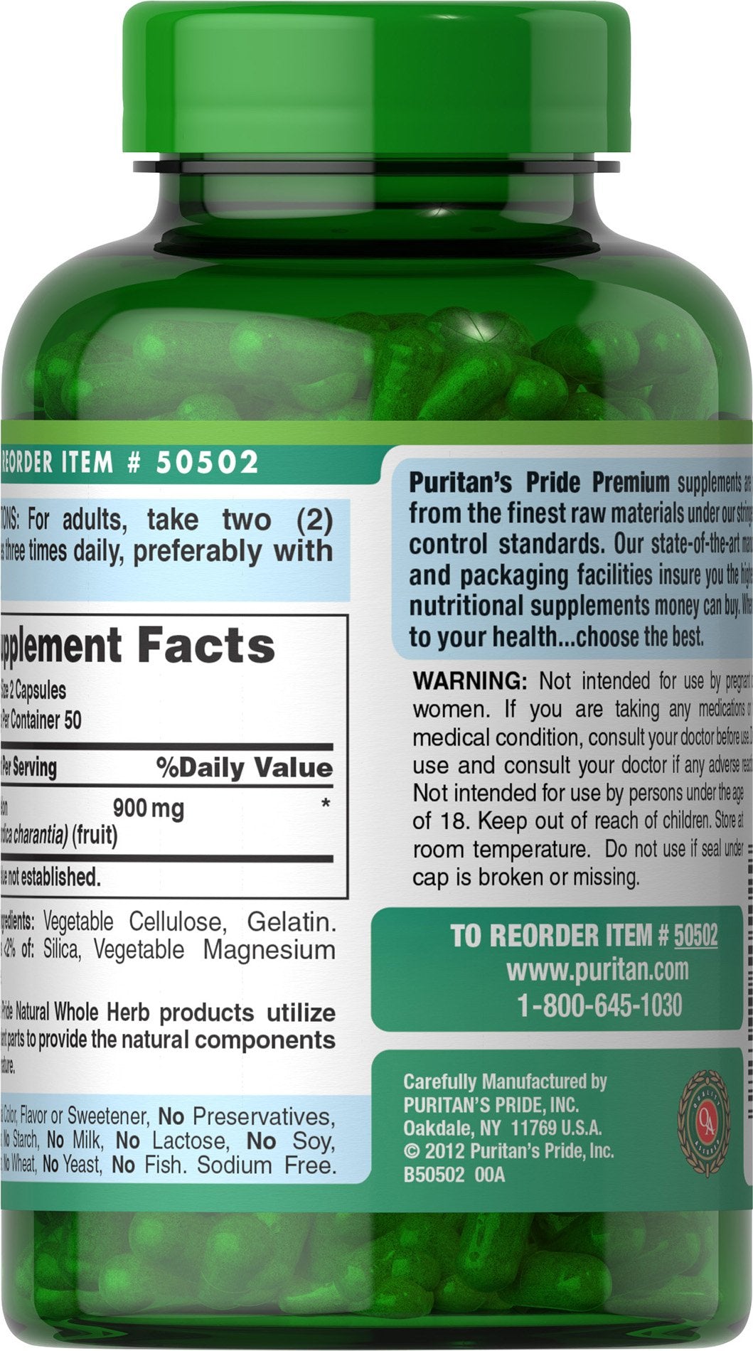natural blended vitamin & mineral supplements
