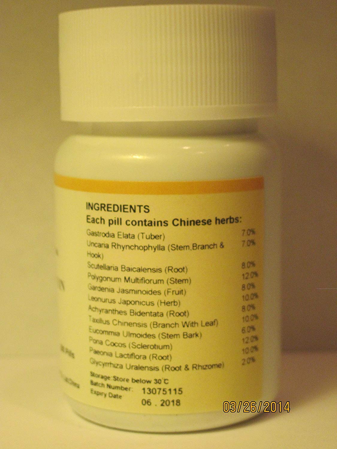 Natural blended vitamin supplement formula