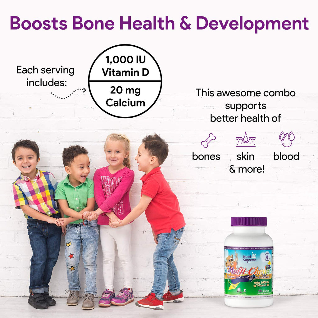 Natural blended vitamin supplements for children