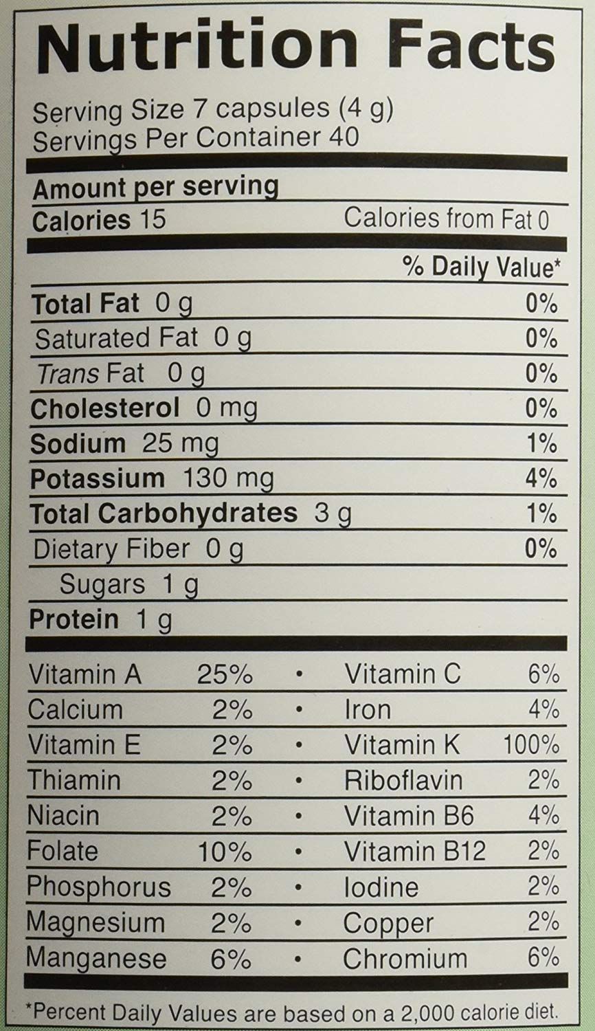 Natural blended vitamin supplements pack