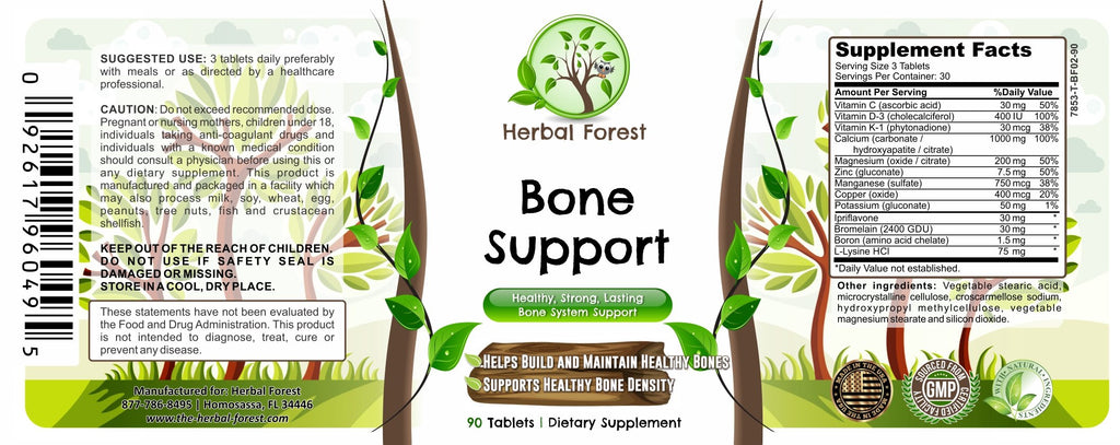 natural blended vitamins for healthy bones