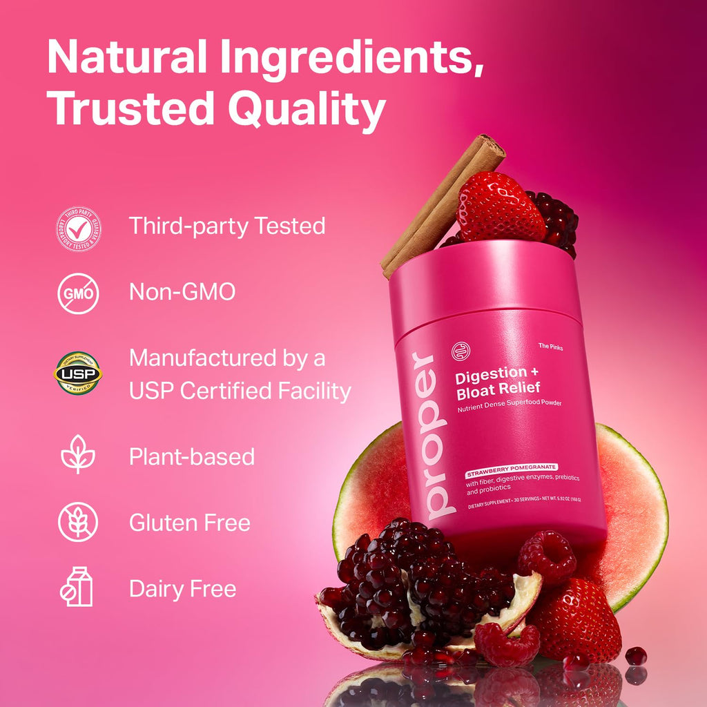 Natural bloat relief with probiotics