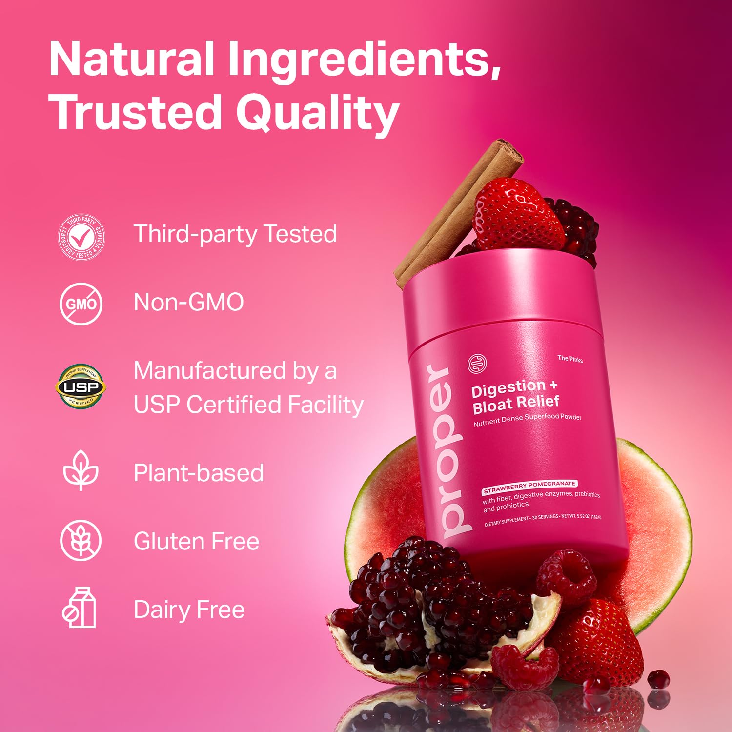 Natural bloat relief with probiotics