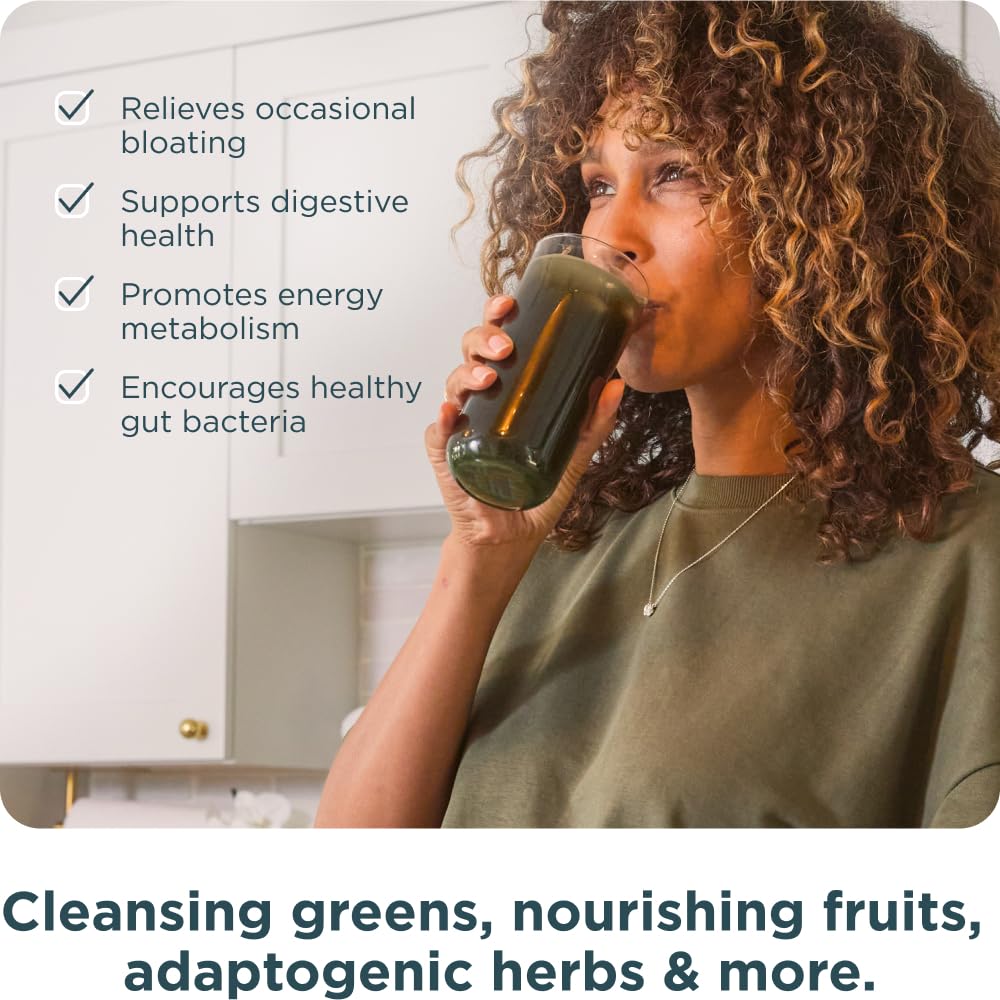 Natural bloat relief with SuperGreens