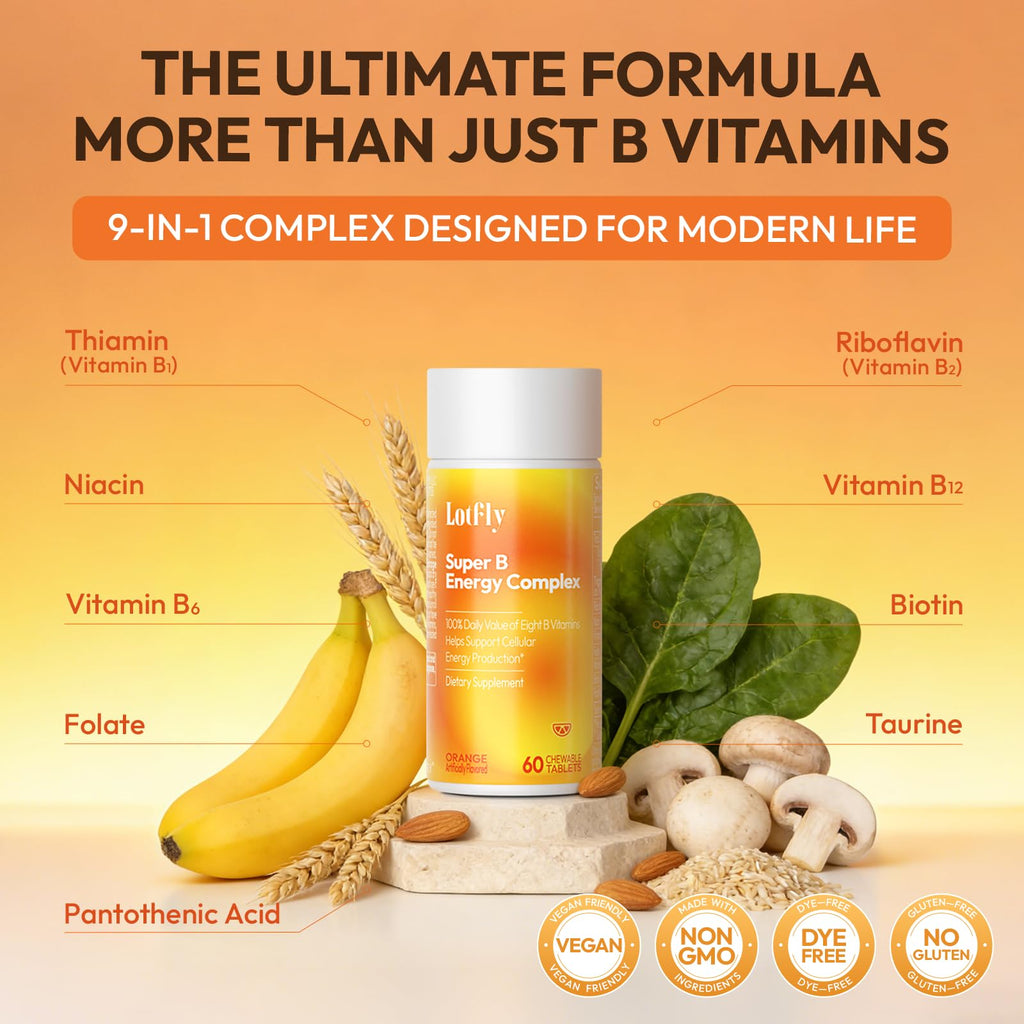Natural blood orange vitamin B