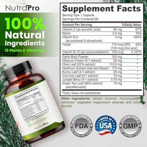 Natural blood pressure support capsules