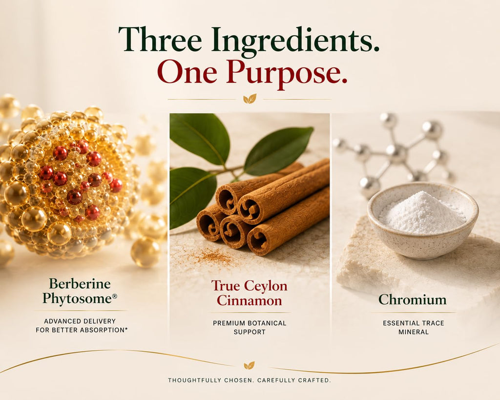 Natural blood sugar support with berberine
