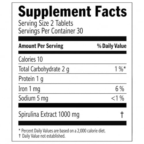 natural blue green algae spirulina