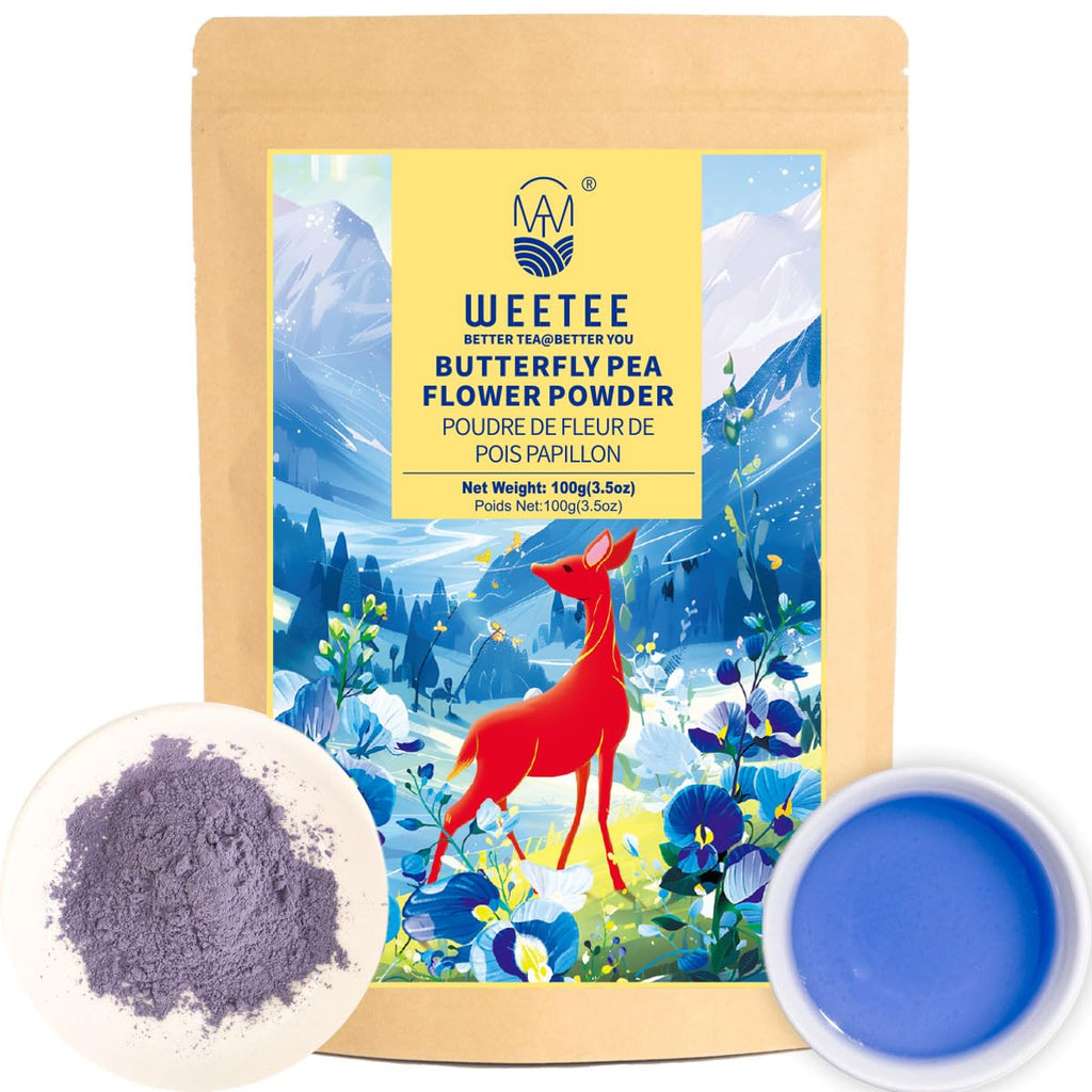 natural blue matcha powder