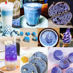 natural blue matcha tea