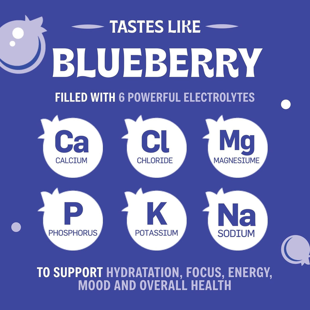 Natural blueberry electrolyte powder benefits