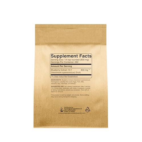natural blueberry extract for blended supplements