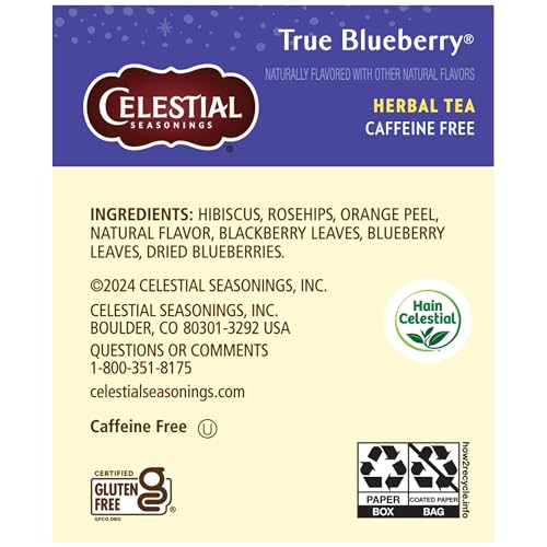 Natural blueberry flavour tea