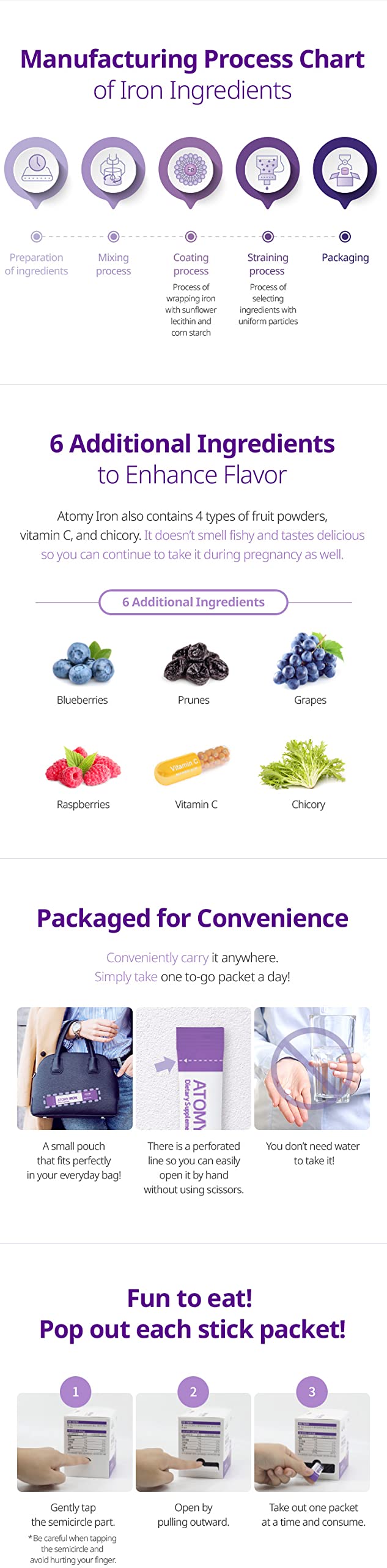 natural blueberry iron for vitality