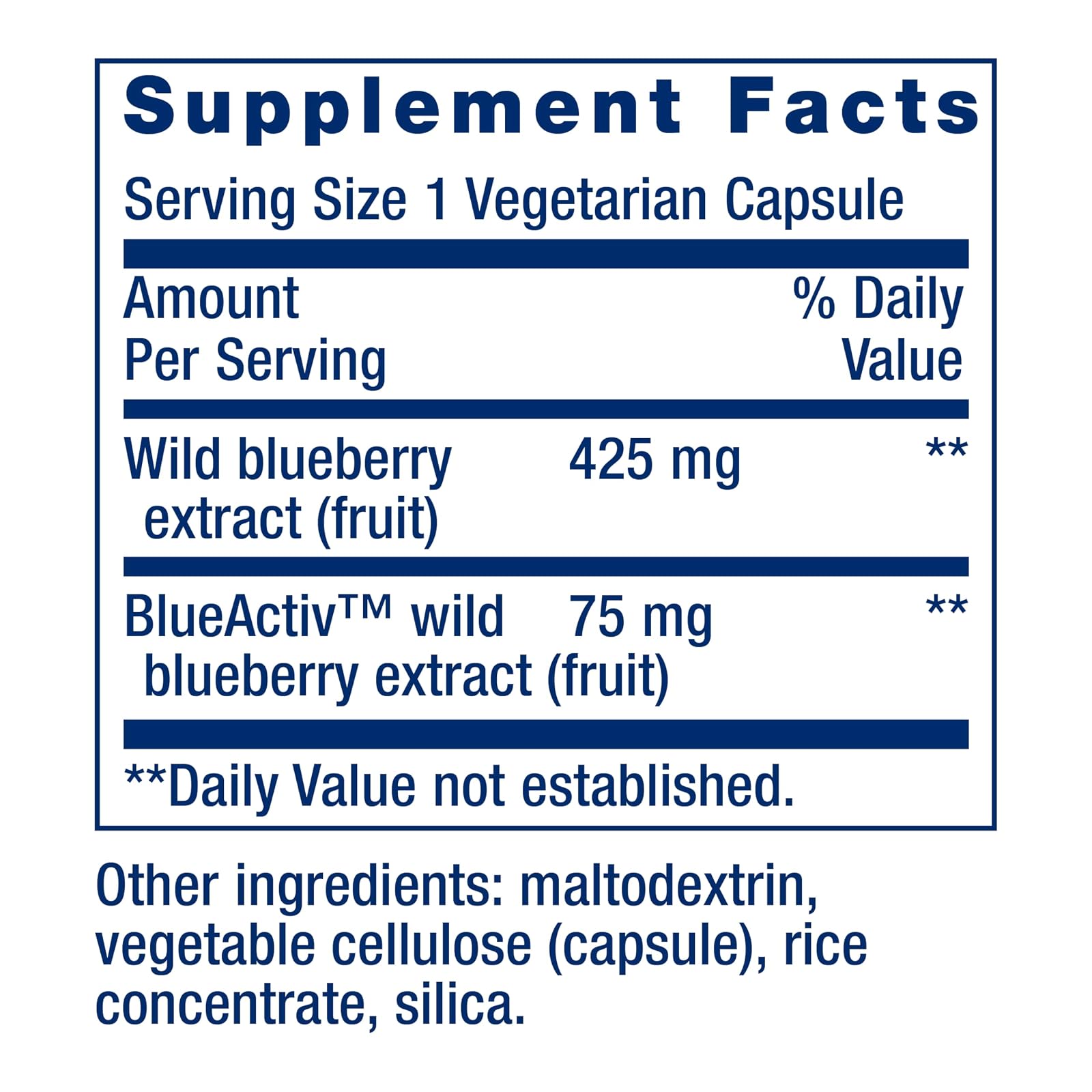 natural blueberry multivitamin supplement