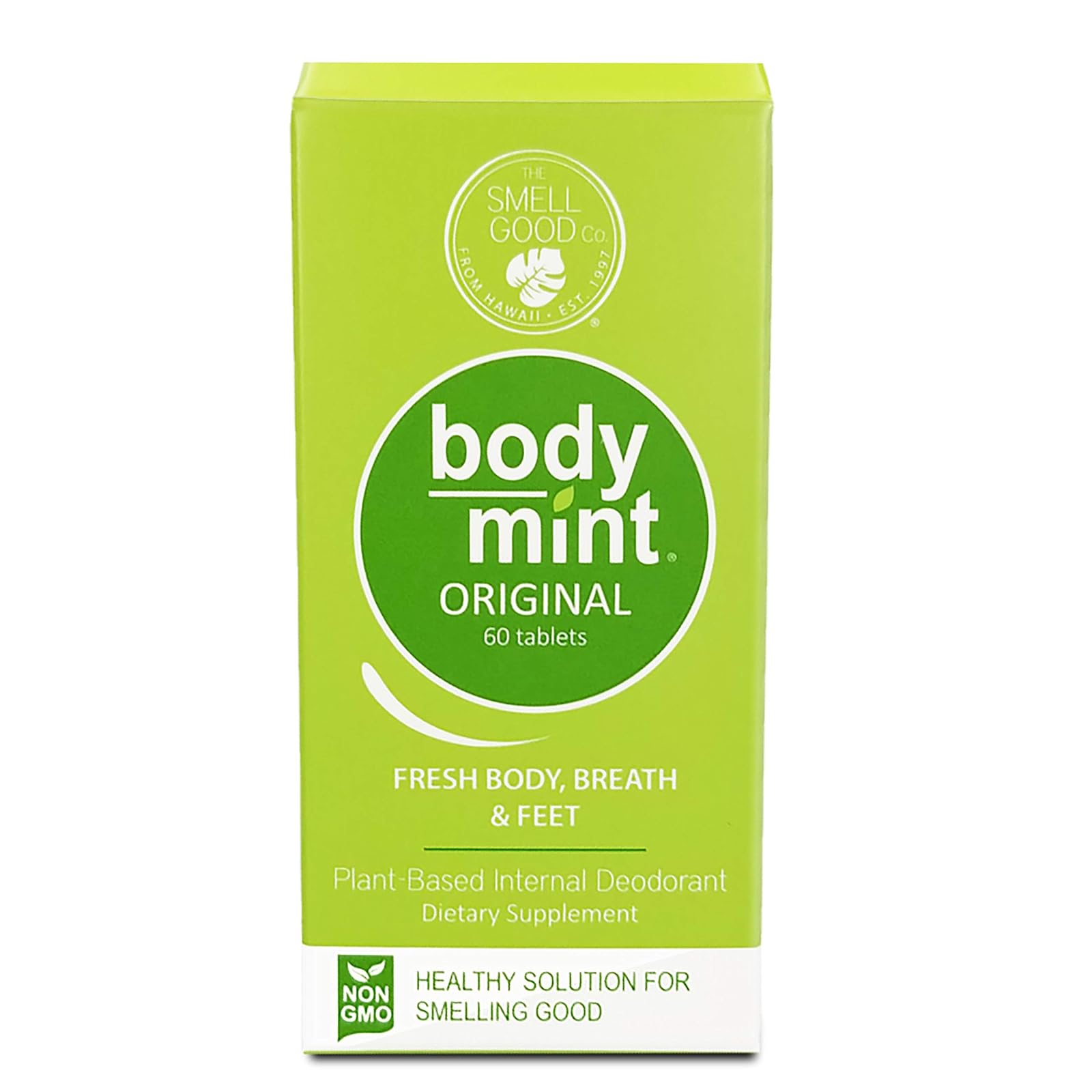 Natural body odour control tablets