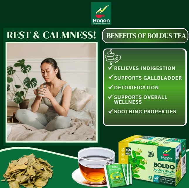 natural boldo leaves herbal tea