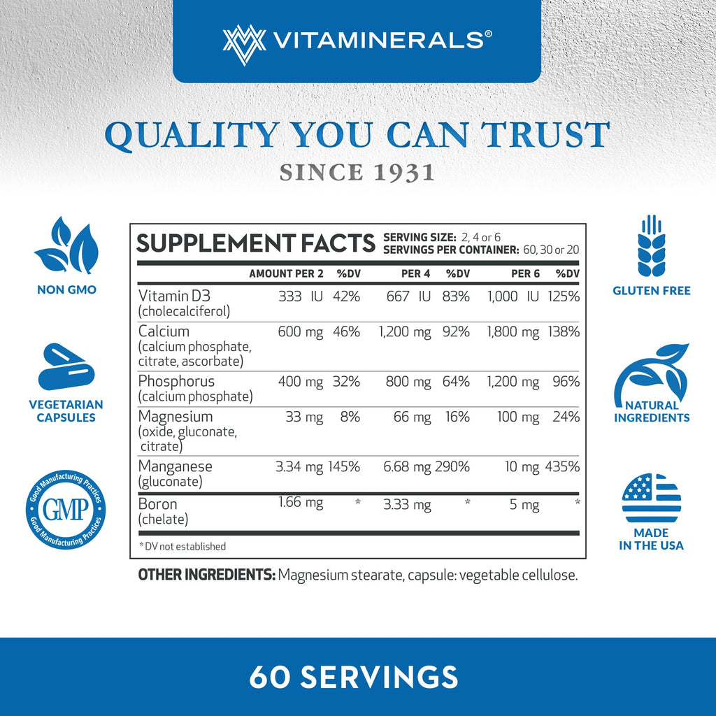 natural bone health support supplement