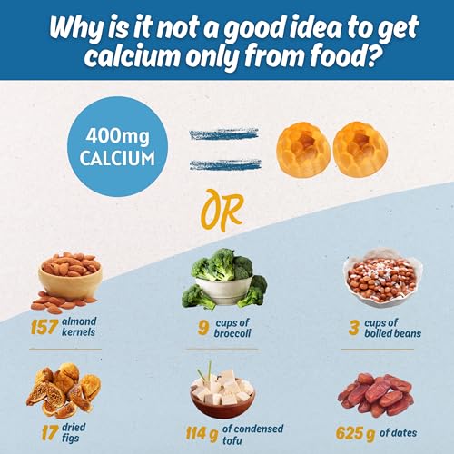 Natural bone support with calcium