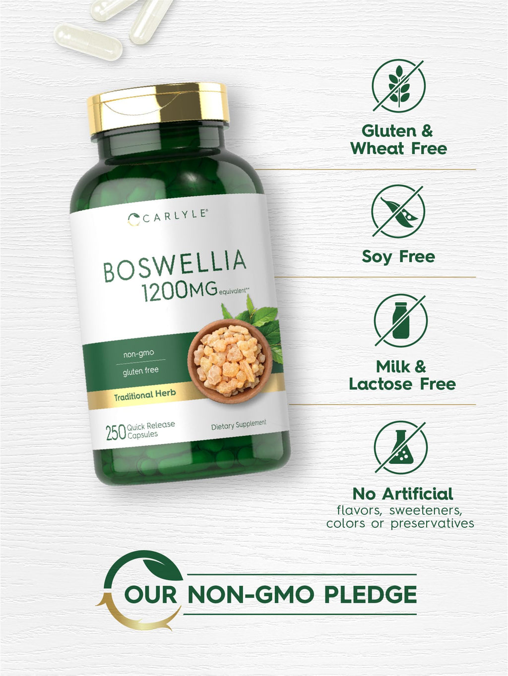 Natural Boswellia Serrata extract capsules