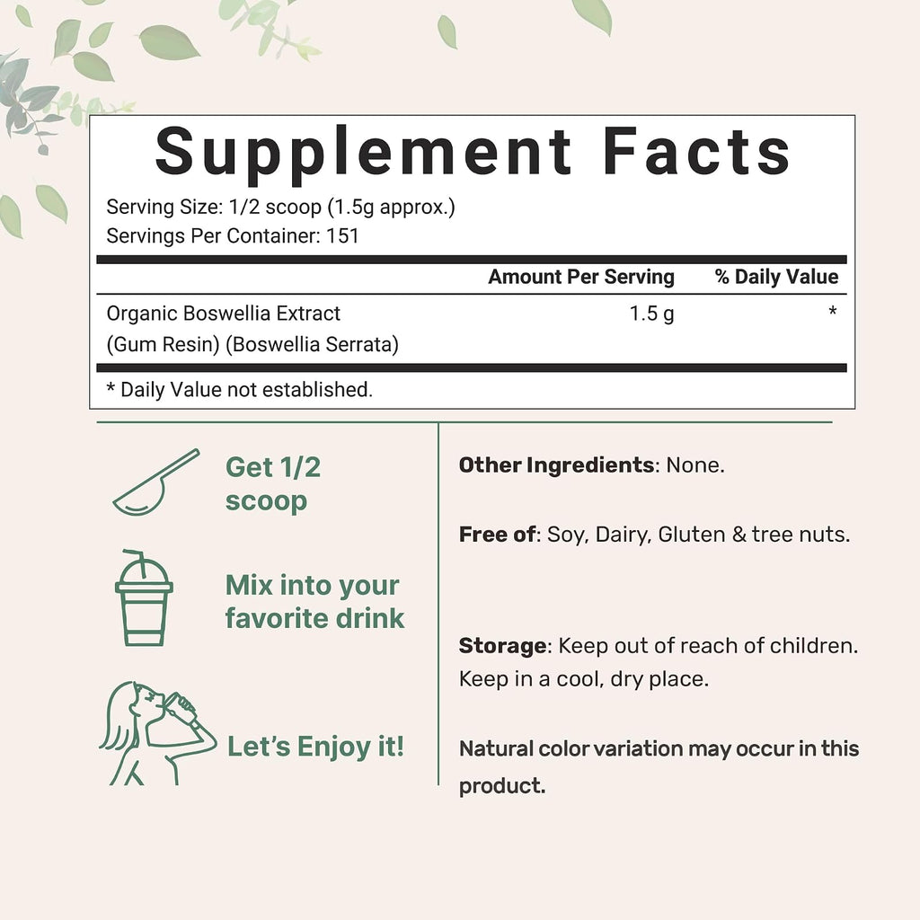 natural boswellic acid supplement for joints