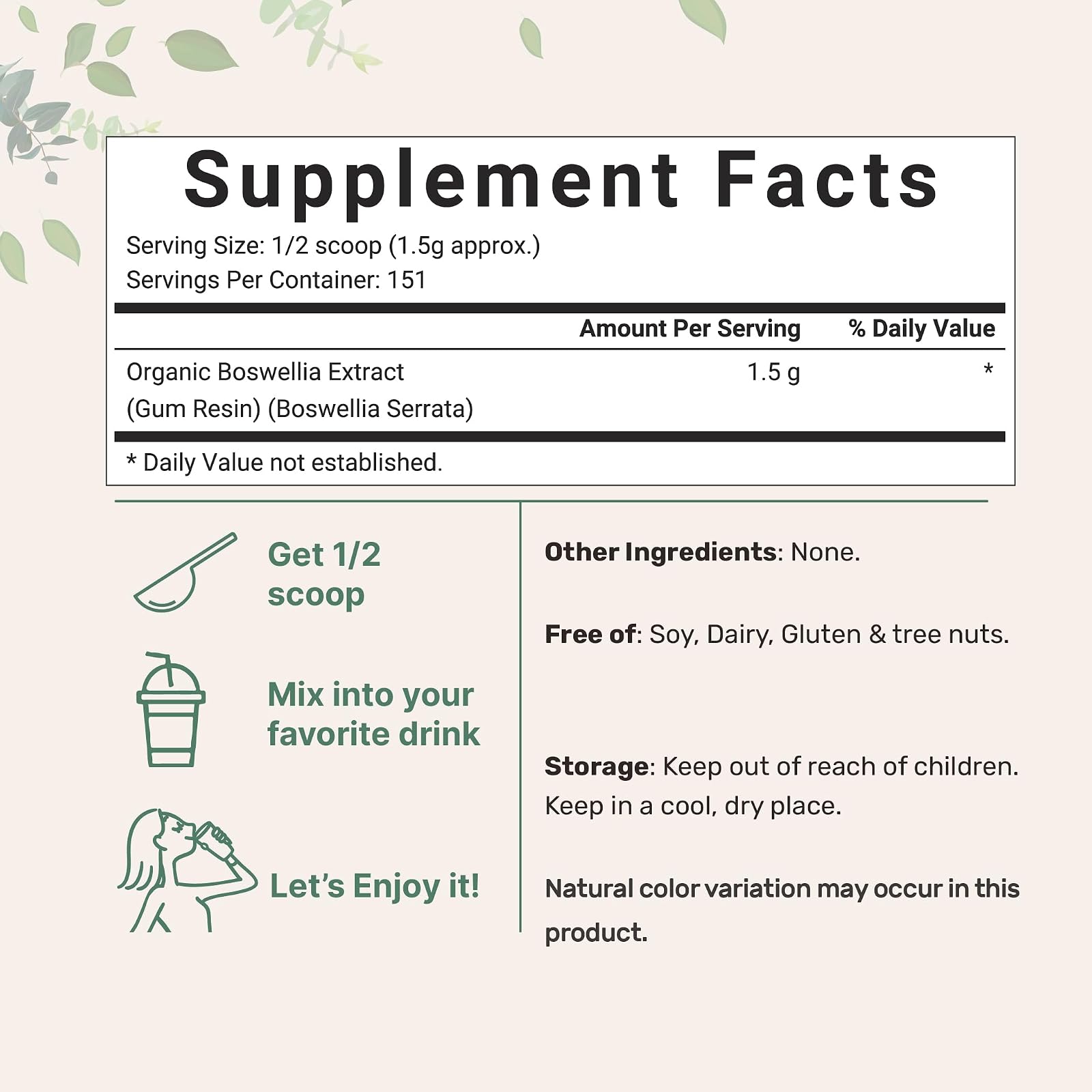 natural boswellic acid supplement for joints