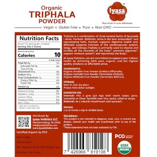 Natural bowel cleanser triphala churna