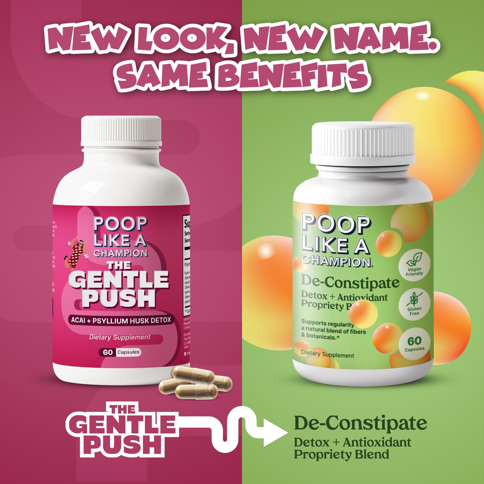 Natural bowel support capsules