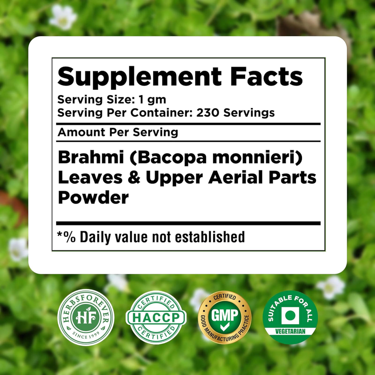 Natural brain booster Brahmi powder