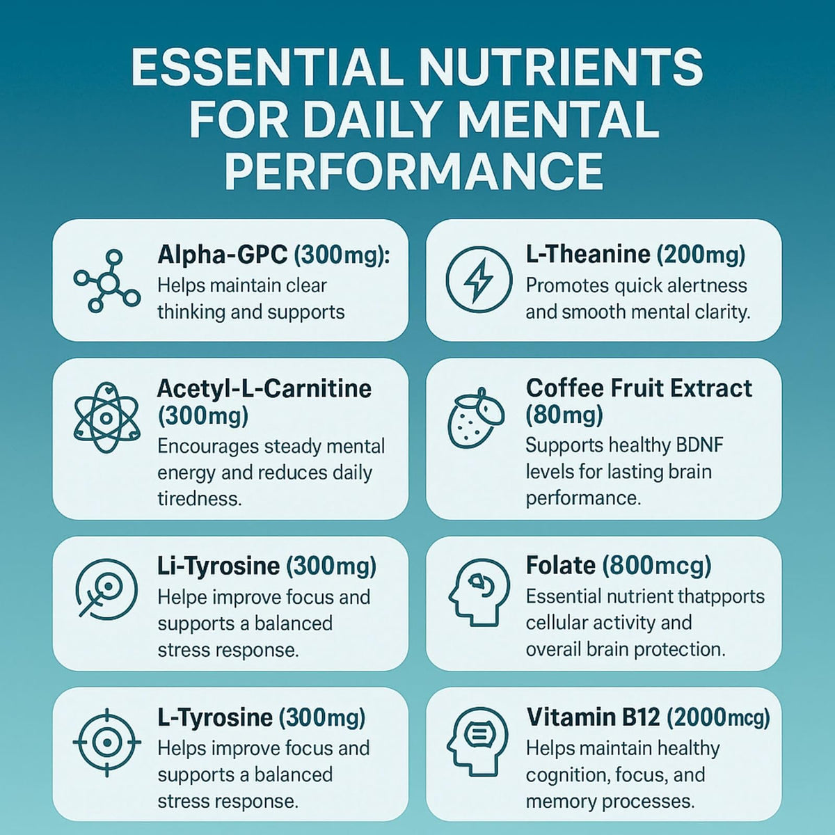 Natural brain booster for productivity