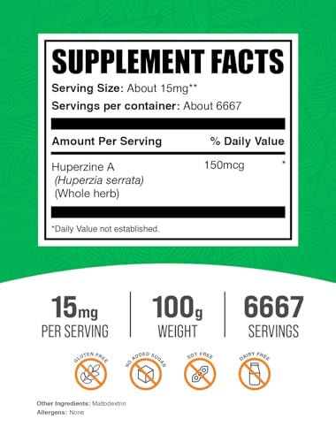 Natural brain booster Huperzine A