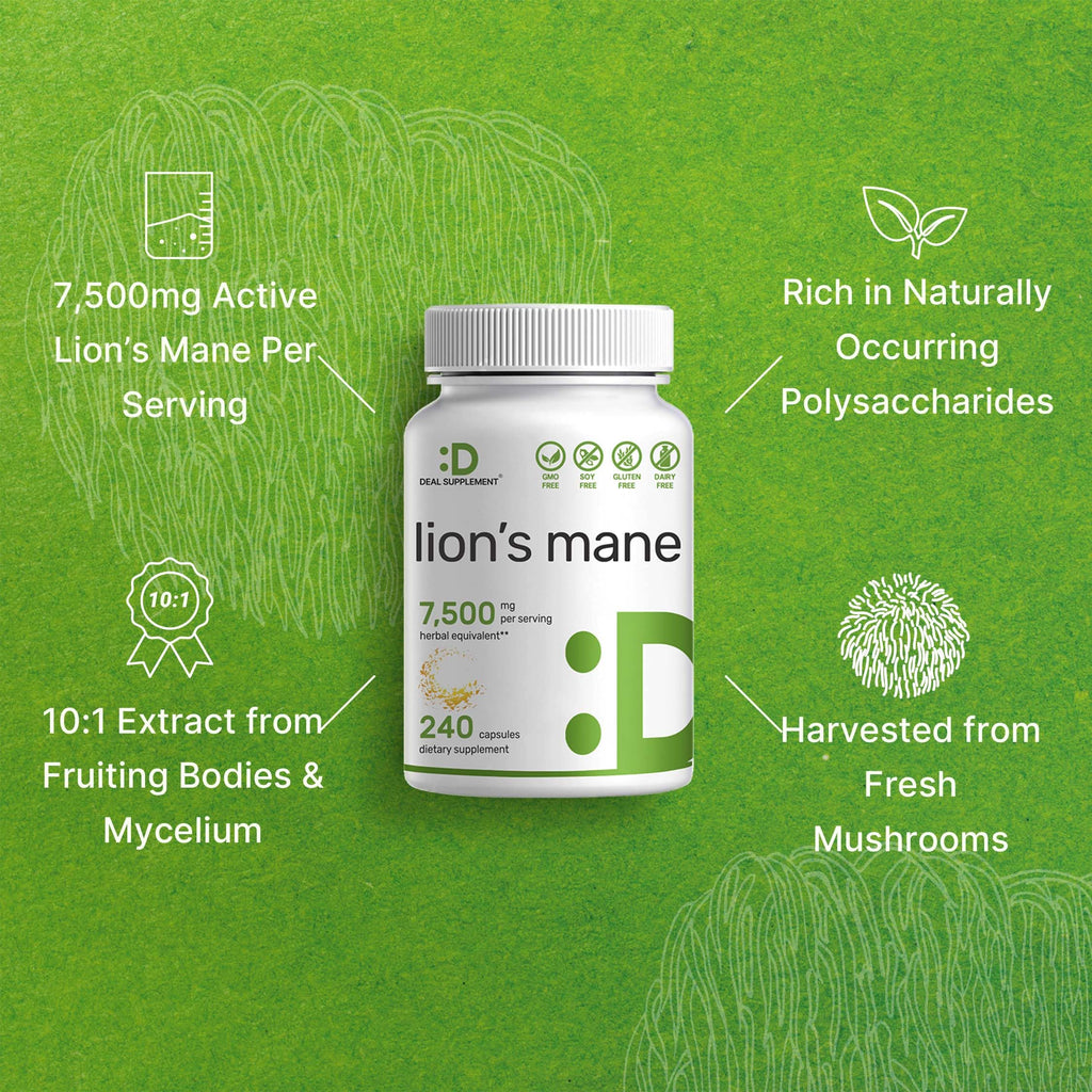 Natural brain booster Lions Mane mushrooms