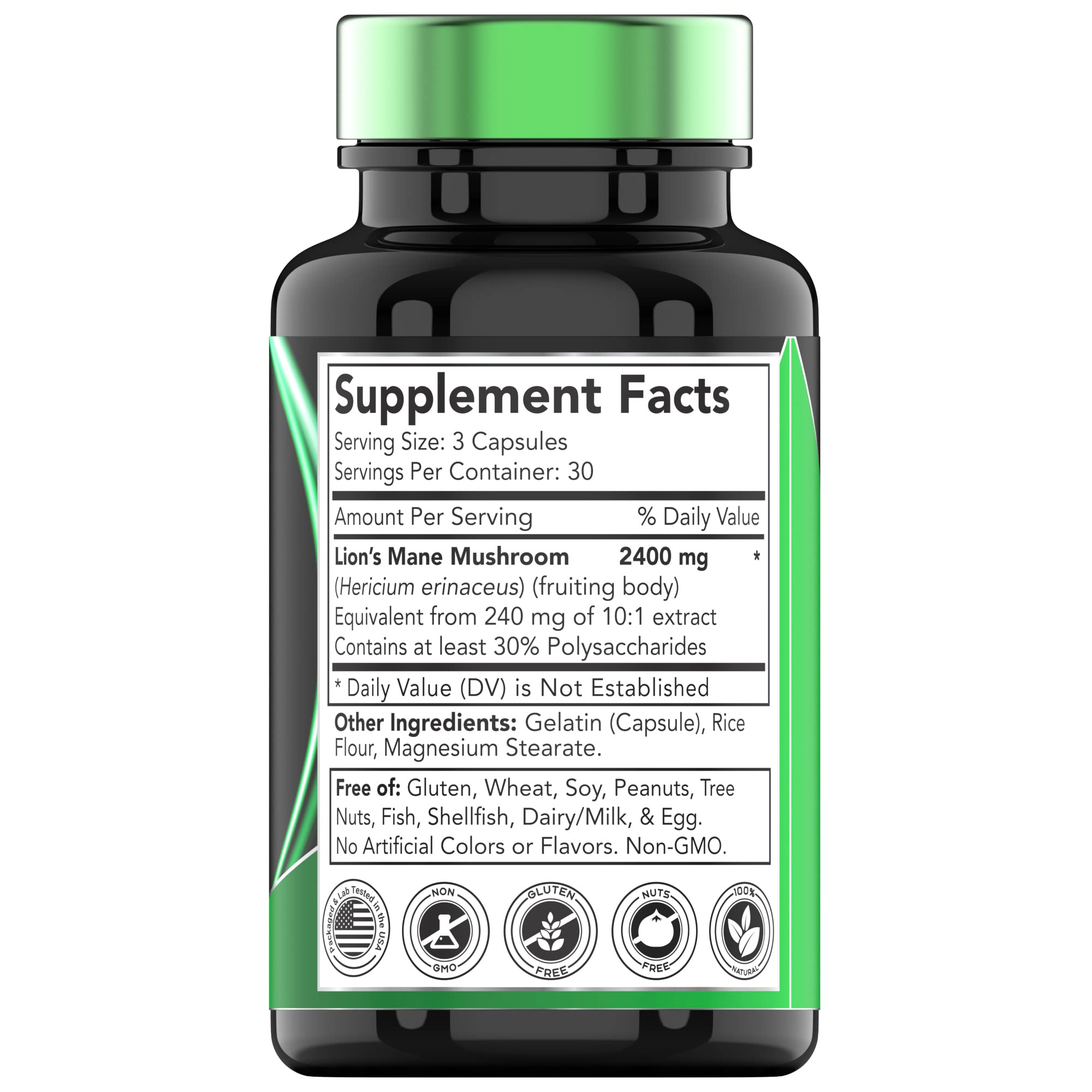 Natural brain booster mushroom supplement