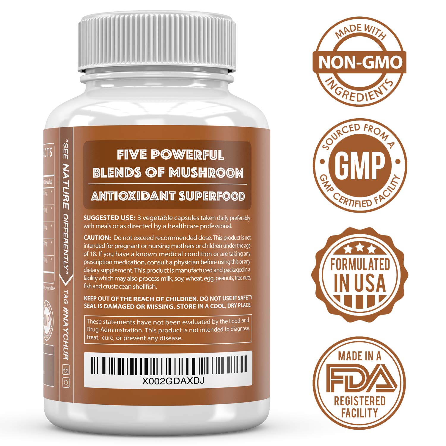 natural brain booster with mushrooms